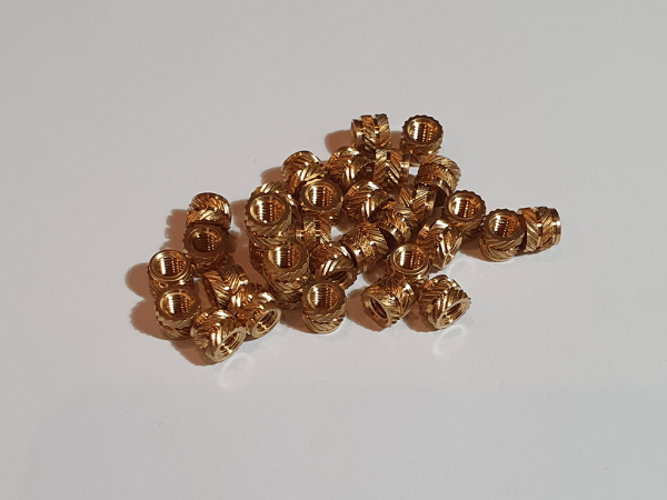 M3x5x4mm Brass Threaded Heat Set Inserts - LS Labs